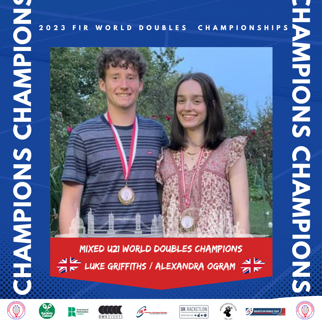 2023 FIR World Doubles Championships - Junior title winners - Racketlon.net